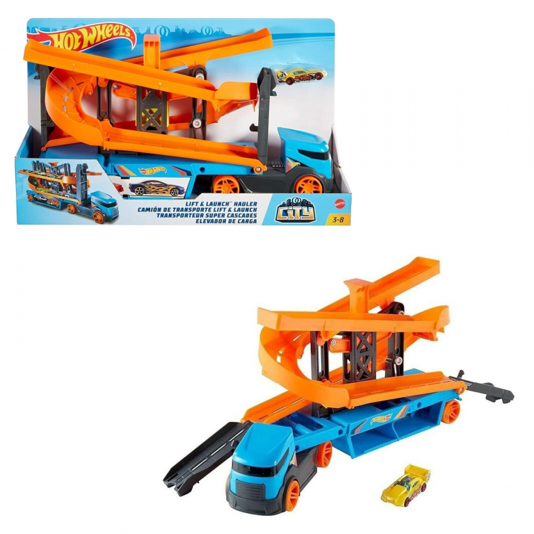 T.O. Hot Wheels lift & launch Hauler
